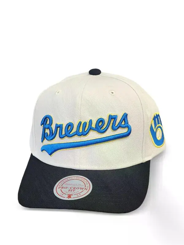 Mitchell & Ness Cooperstown Brewers Baseball Cap - White