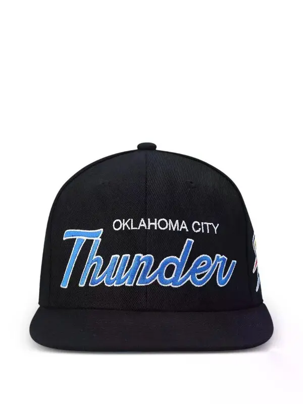 Mitchell & Ness Nba Oklahoma City Thunder Script 2.0 Baseball Cap - Black