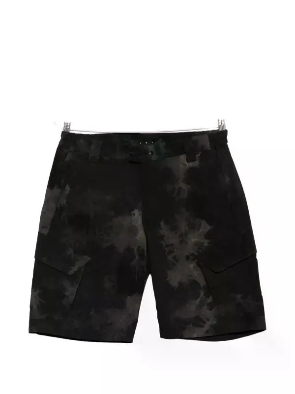 JG1 Tie-dye Cargo Shorts - Black