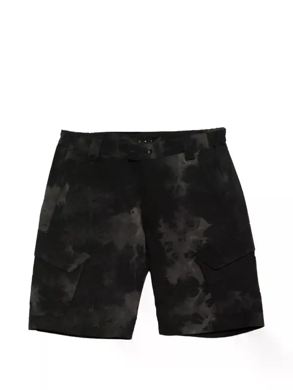 JG1 Tie-dye Cargo Shorts - Black