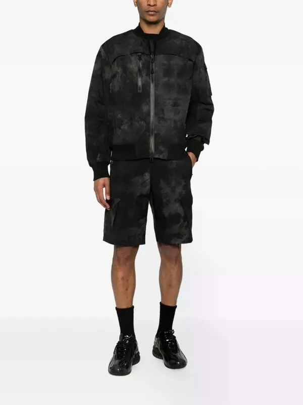 JG1 Tie-dye Cargo Shorts - Black