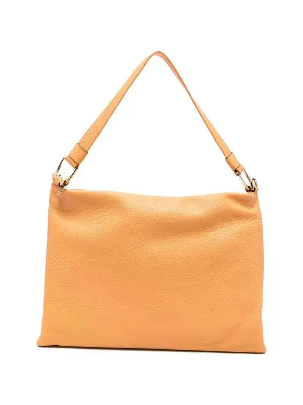 CROMIA Leather Shoulder Bag With Chain Detail - Orange