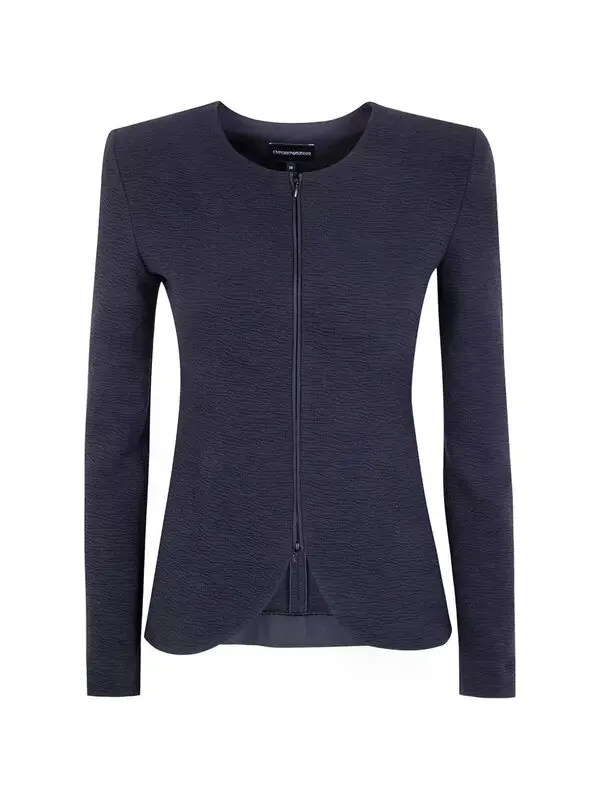 Emporio Armani Textured Zip-up Jacket