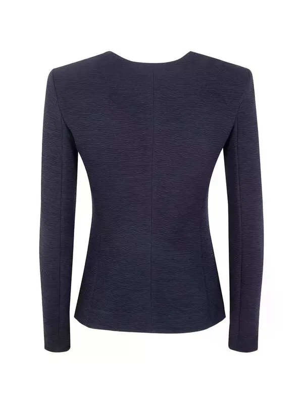 Emporio Armani Textured Zip-up Jacket