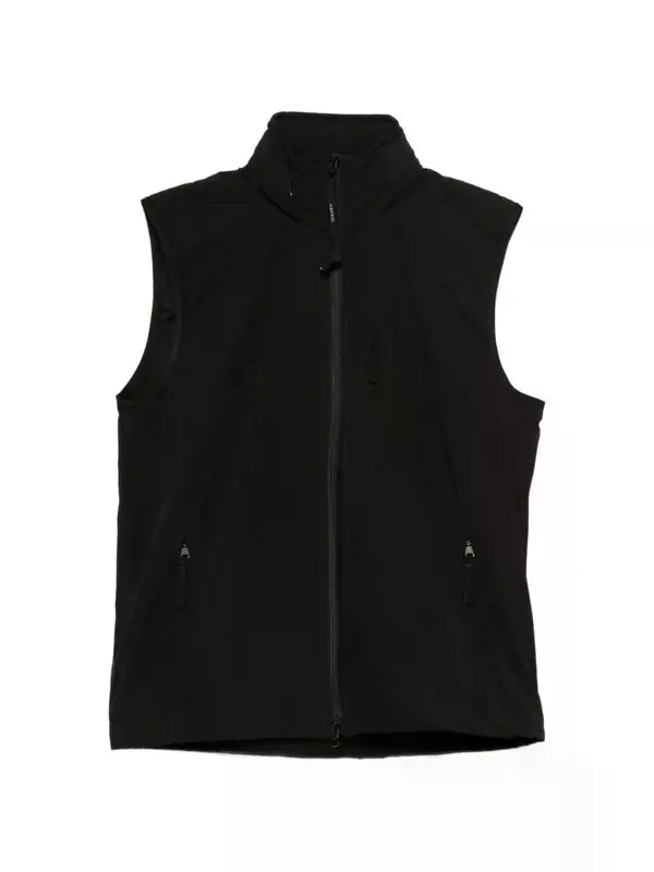 Aspesi Zip-up Gilet - Black