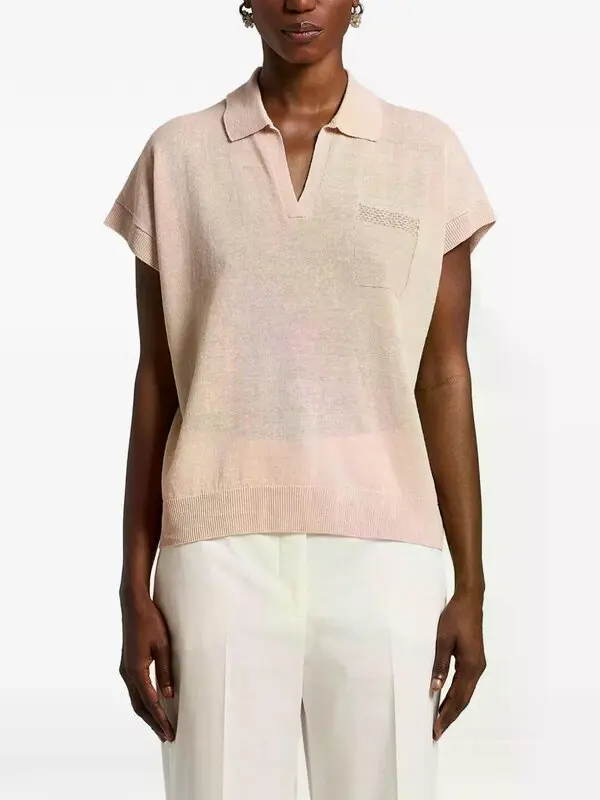 Peserico Polo Knitwear - Pink