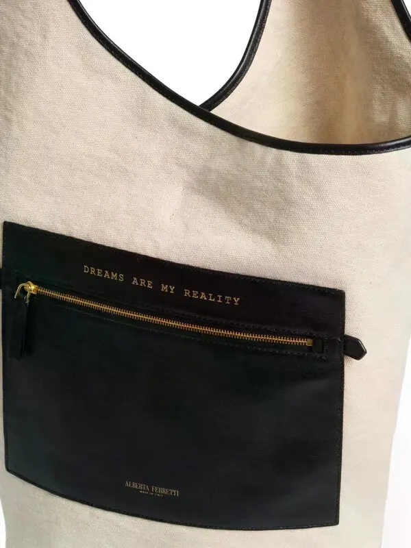 Alberta Ferretti Zipped Pocket Shoulder Bag