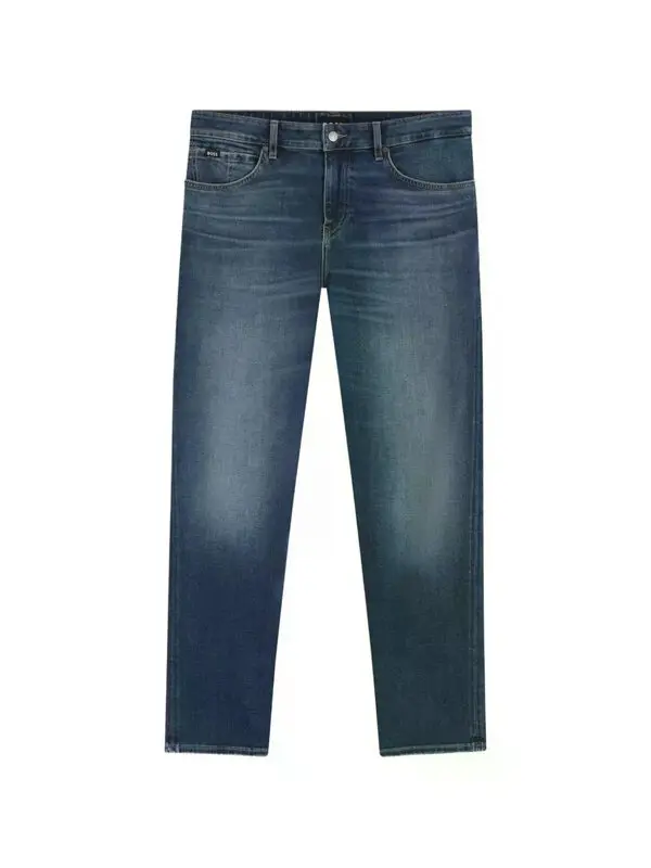 BOSS Jeans With Logo Patch - Blue