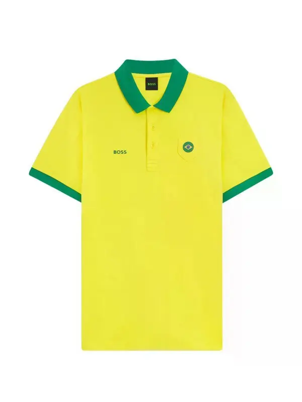 BOSS Short-sleeve Polo Shirt - Yellow