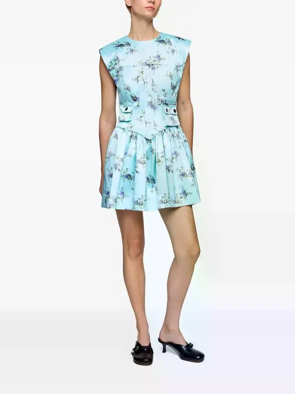 GANNI Floral-print Mini Dress