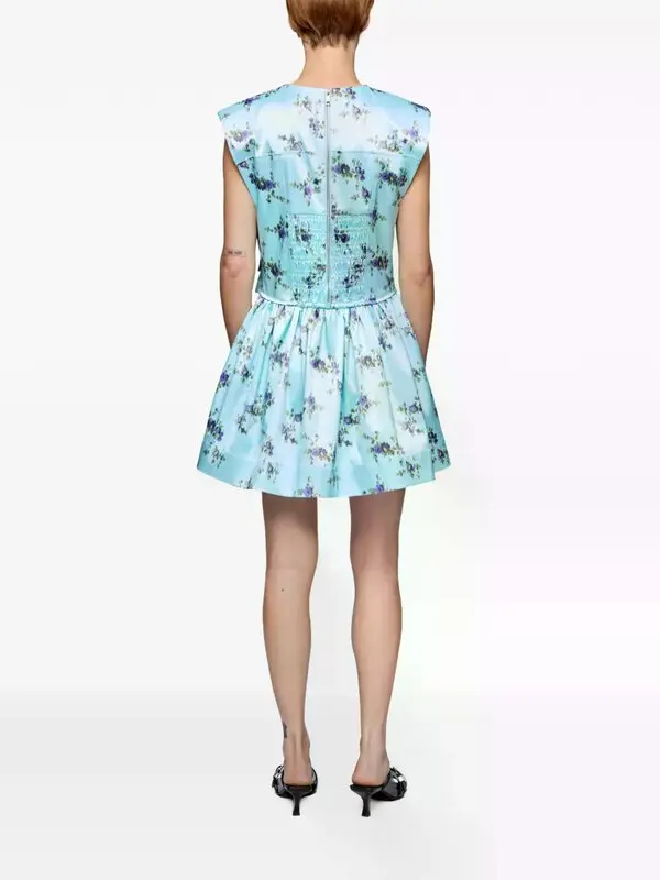 GANNI Floral-print Mini Dress