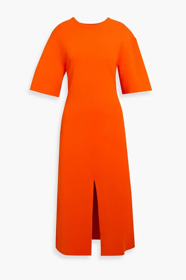 Stella McCartney Stretch-knit Midi Dress - Orange