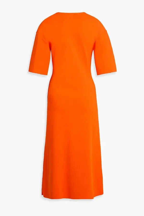 Stella McCartney Stretch-knit Midi Dress - Orange