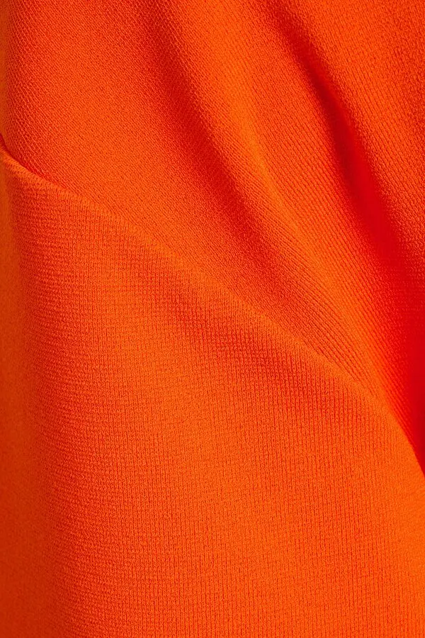 Stella McCartney Stretch-knit Midi Dress - Orange