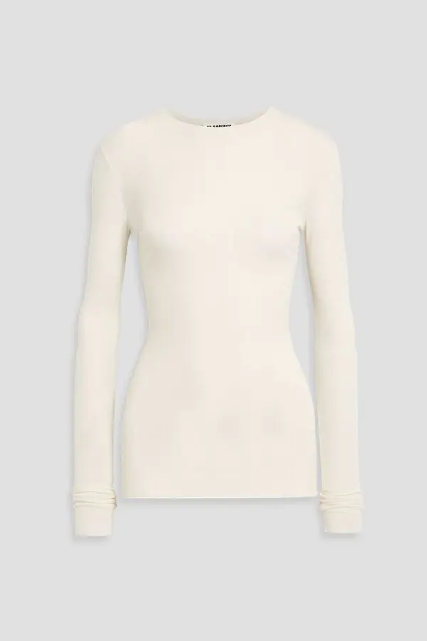 JIL SANDER Silk-jersey Top