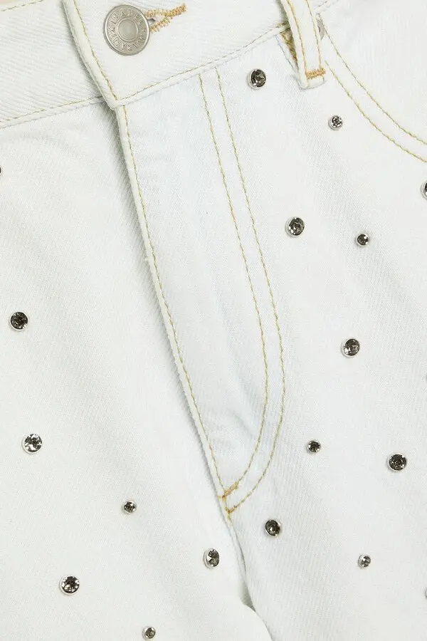Isabel Marant Étoile Ulano Crystal-embellished Straight-leg Jeans