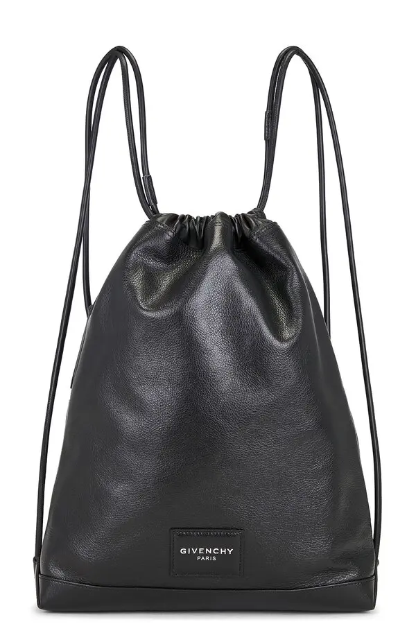 Givenchy Antigona Stamped Drawstring Backpack - Black