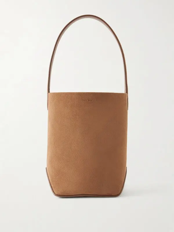 THE ROW N/s Park Suede Tote - Brown