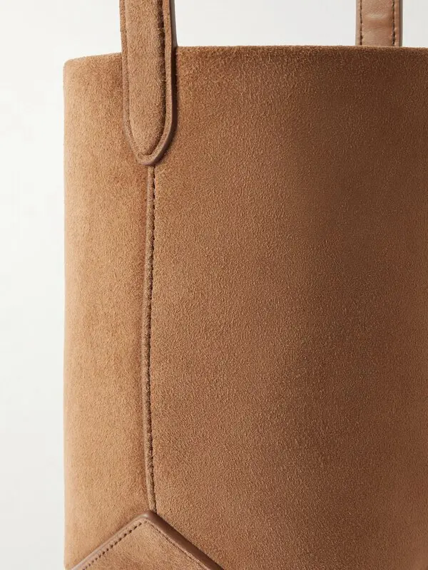 THE ROW N/s Park Suede Tote - Brown