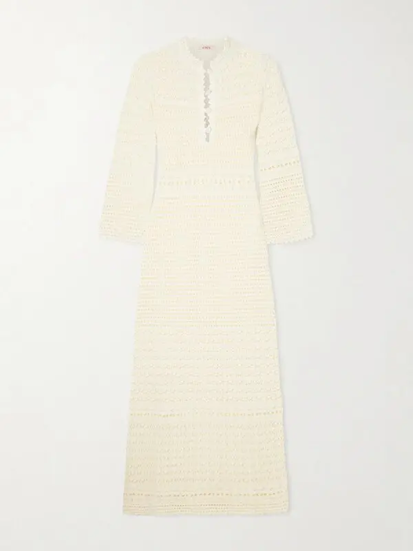 ERES Madone Open-knit Maxi Dress