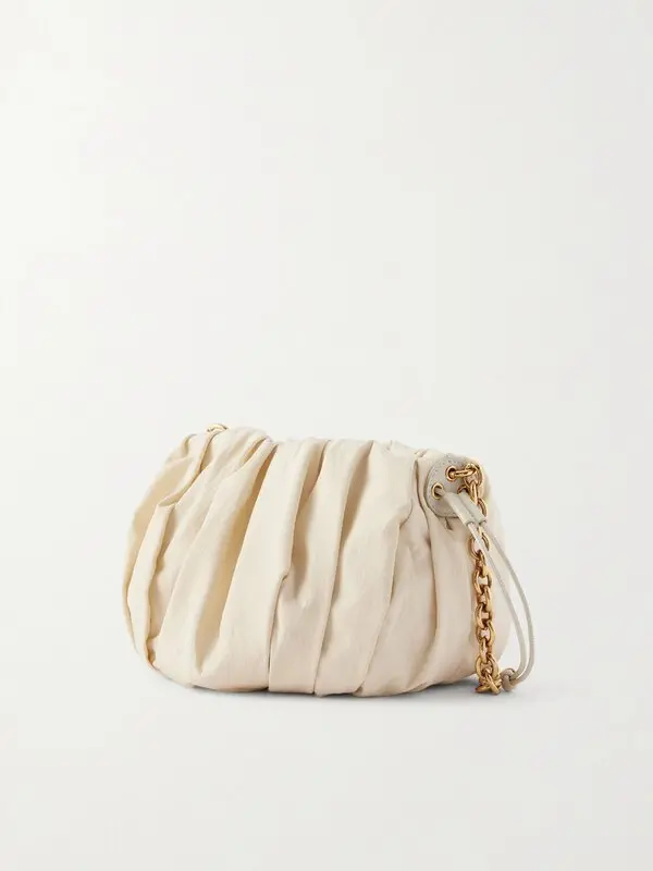 Chloé Pleated Shell Shoulder Bag - White