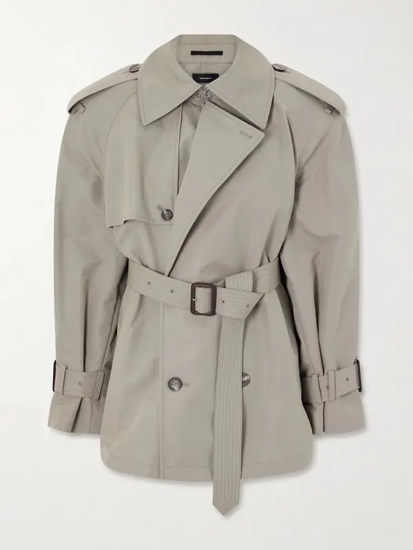 Wardrobe.NYC Cotton-blend Trench Coat