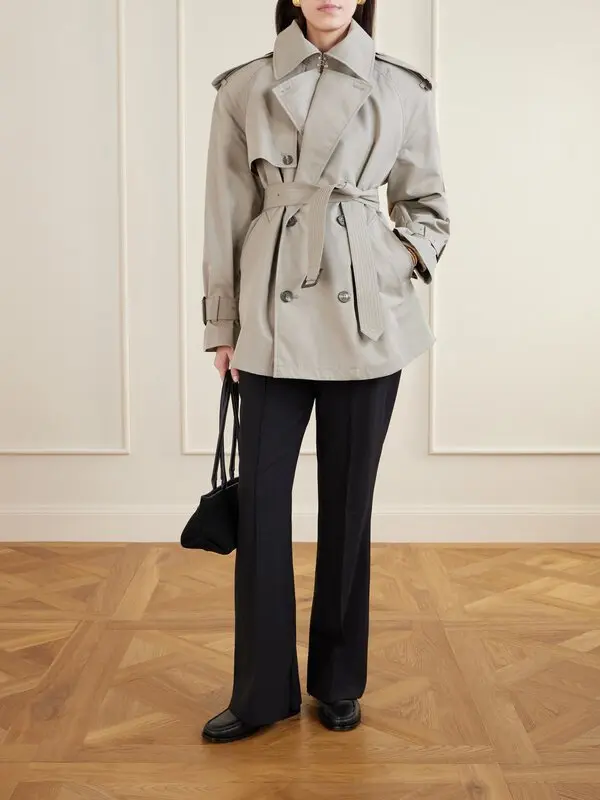 Wardrobe.NYC Cotton-blend Trench Coat