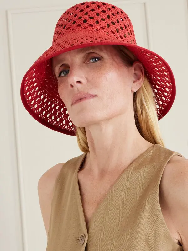 Max Mara Raffia Bucket Hat