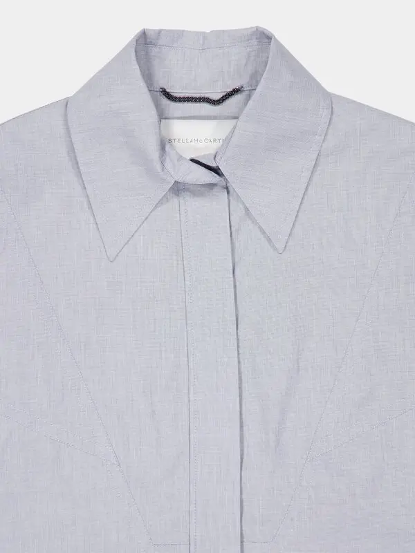 Stella McCartney Cotton Chambray Shirt Jacket