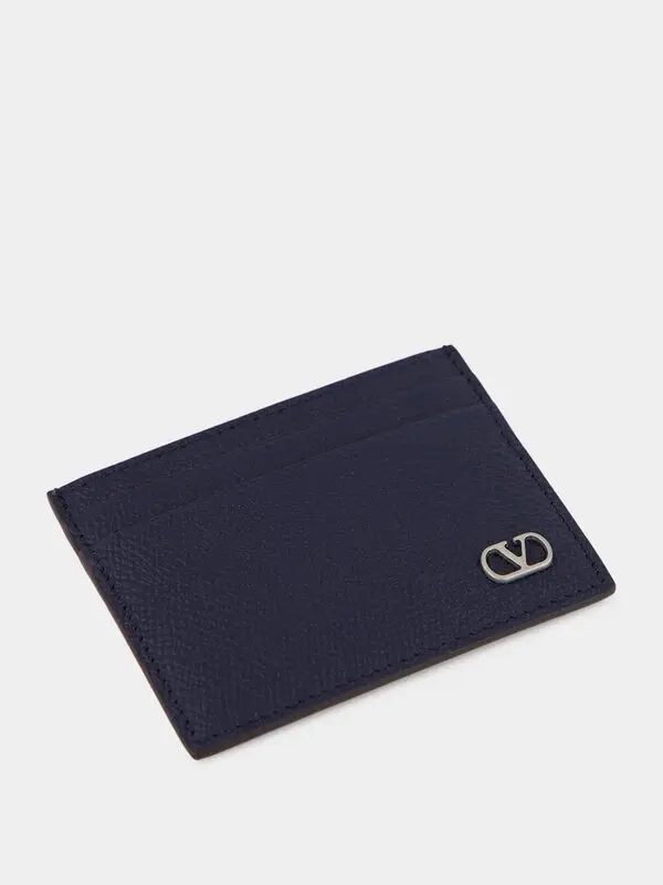 Valentino Garavani Vlogo Signature Card Holder - Blue