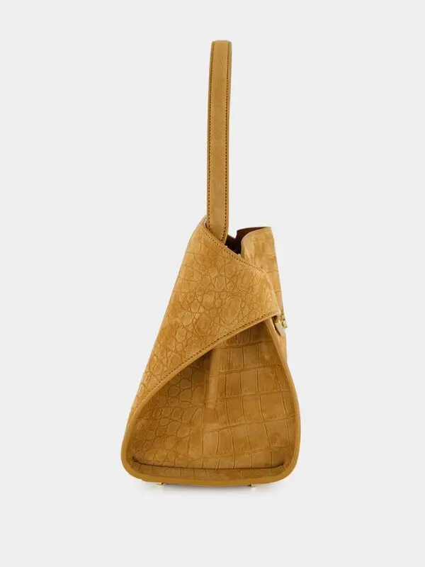 FERRAGAMO Natural Hug Soft Shoulder Bag - Brown