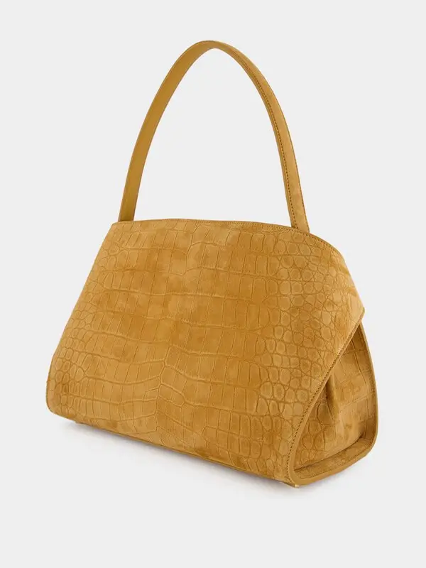 FERRAGAMO Natural Hug Soft Shoulder Bag - Brown