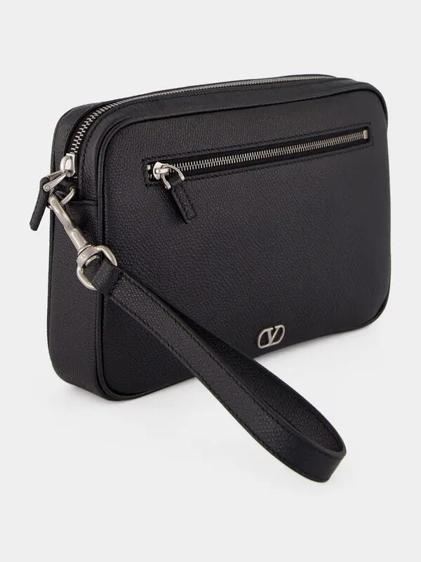 Valentino Garavani Calf Leather Wrist Pouch
