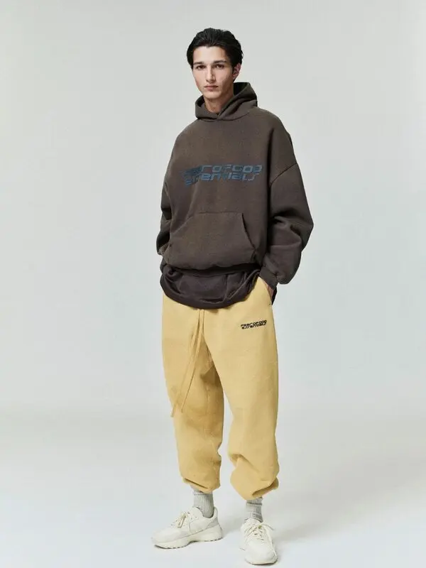 Fear Of God Heavy Fleece 90s Hooded Sweatshirt - Brown