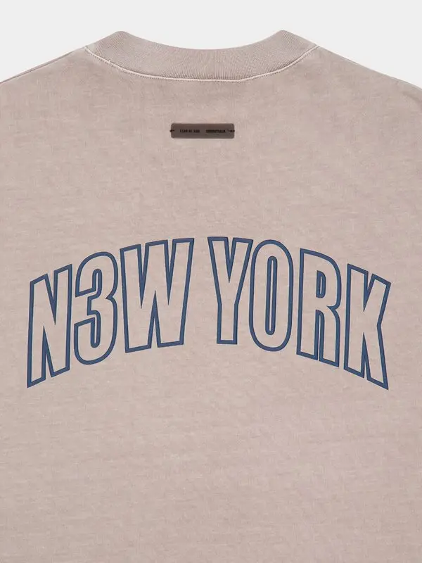 Fear Of God Smoke New York 90s Oversized T-shirt - Grey