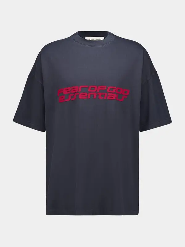 Fear Of God Oversized Cotton T-shirt With Graphic Print - Grey