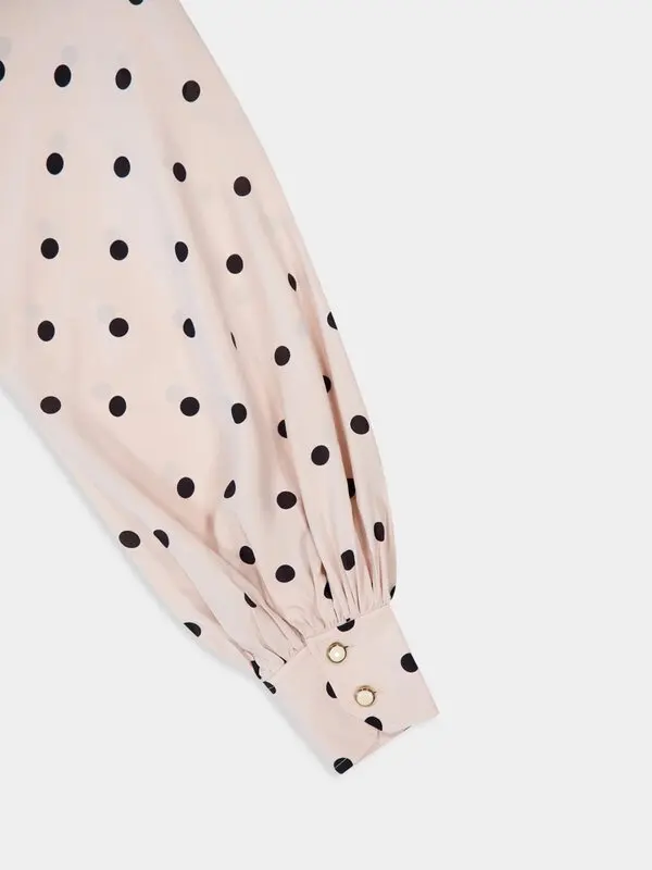 Zimmermann Polka Dot Viscose Blouse - Beige