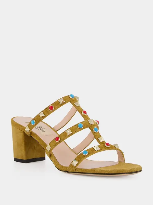 Valentino Garavani Rockstud Suede Sandals
