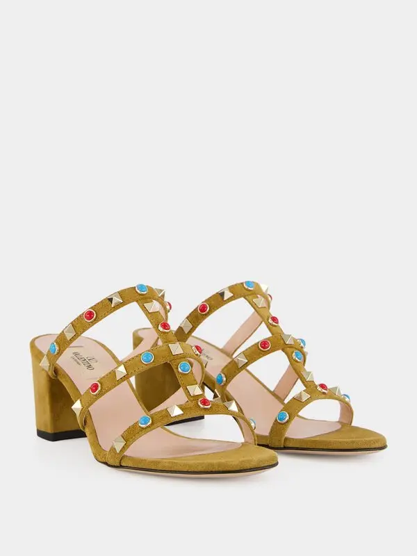 Valentino Garavani Rockstud Suede Sandals