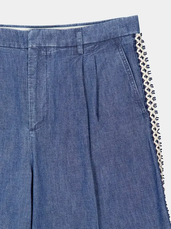 Valentino Garavani Denim Bermuda Shorts - Blue