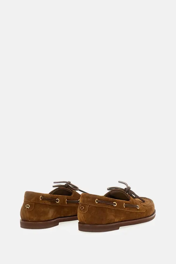 GIANVITO ROSSI Vandee Suede Loafer - Marrone