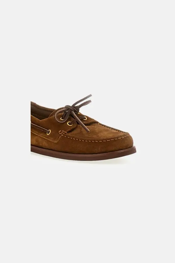 GIANVITO ROSSI Vandee Suede Loafer - Marrone