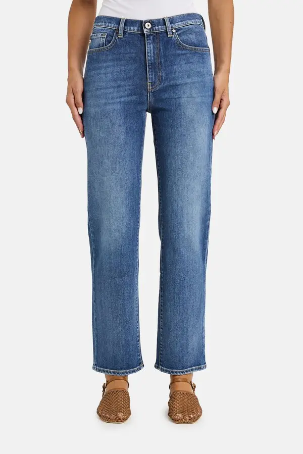 Ag Brinley Mid-rise Straight-leg Jeans