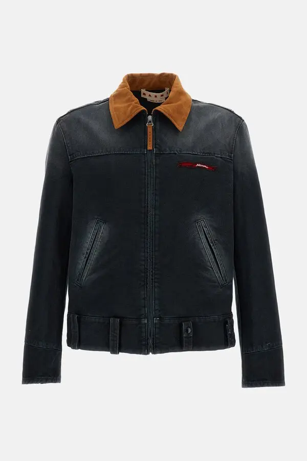 Marni Cotton Canvas Jacket - Black