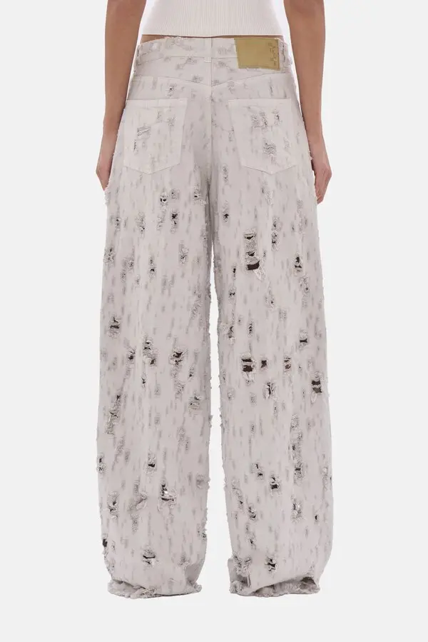 HAIKURE Bethany Bull Destroyed Jeans - Grigio