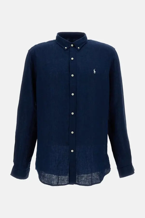 Polo Ralph Lauren Custom-fit Linen Shirt - Blue