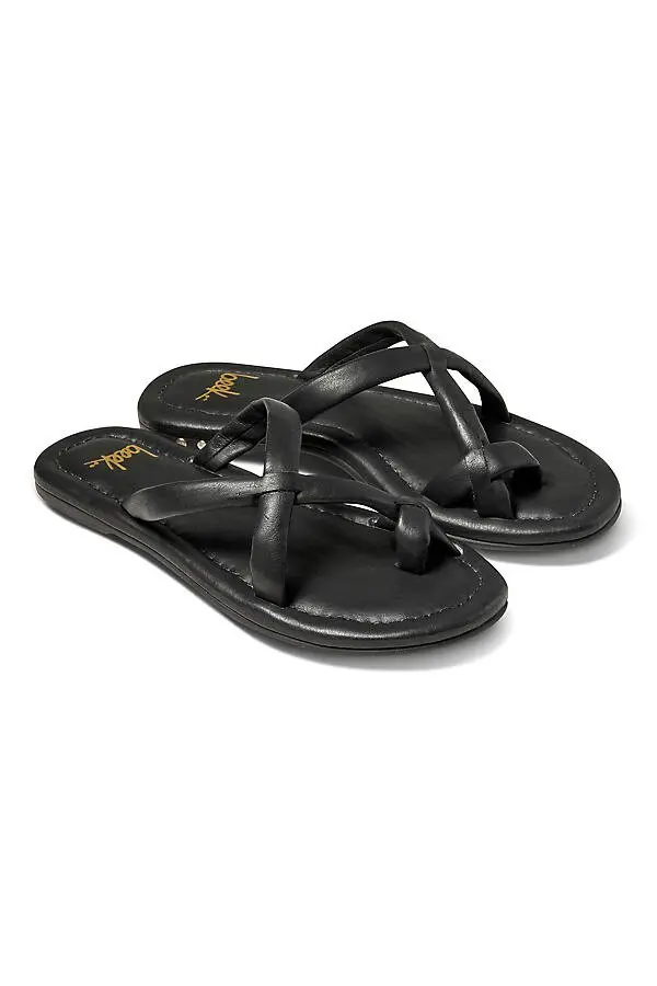 Beek Sungem Toe Loop Sandals - Black