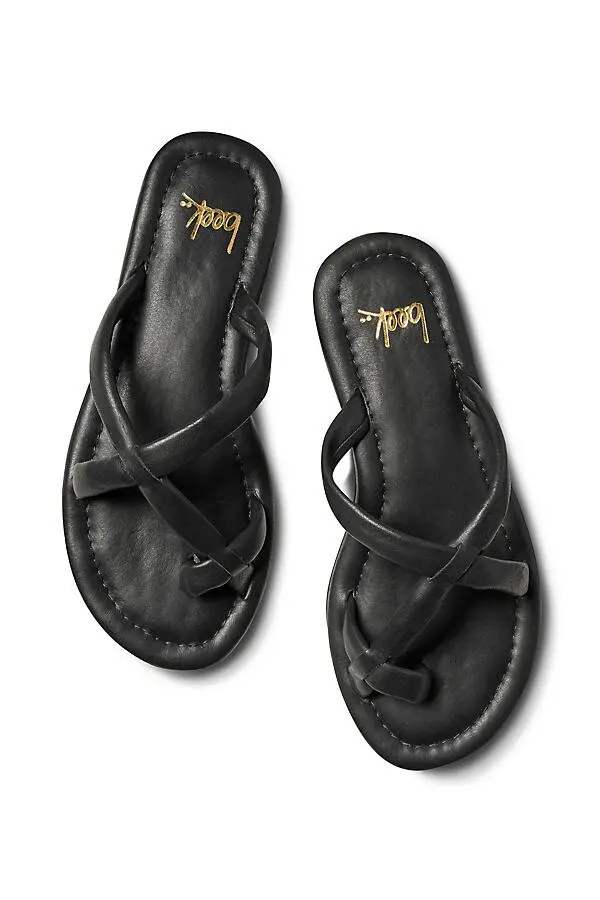 Beek Sungem Toe Loop Sandals - Black