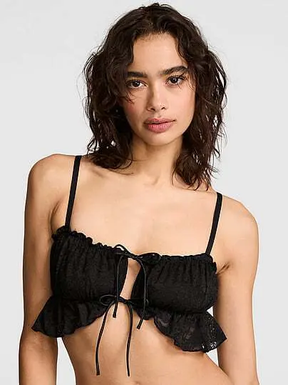 Pink Wink Grw ™ Flutter Bralette - Black