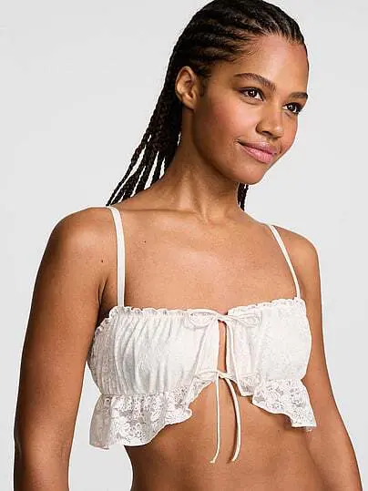 Pink Wink Grw ™ Flutter Bralette - White,ivory